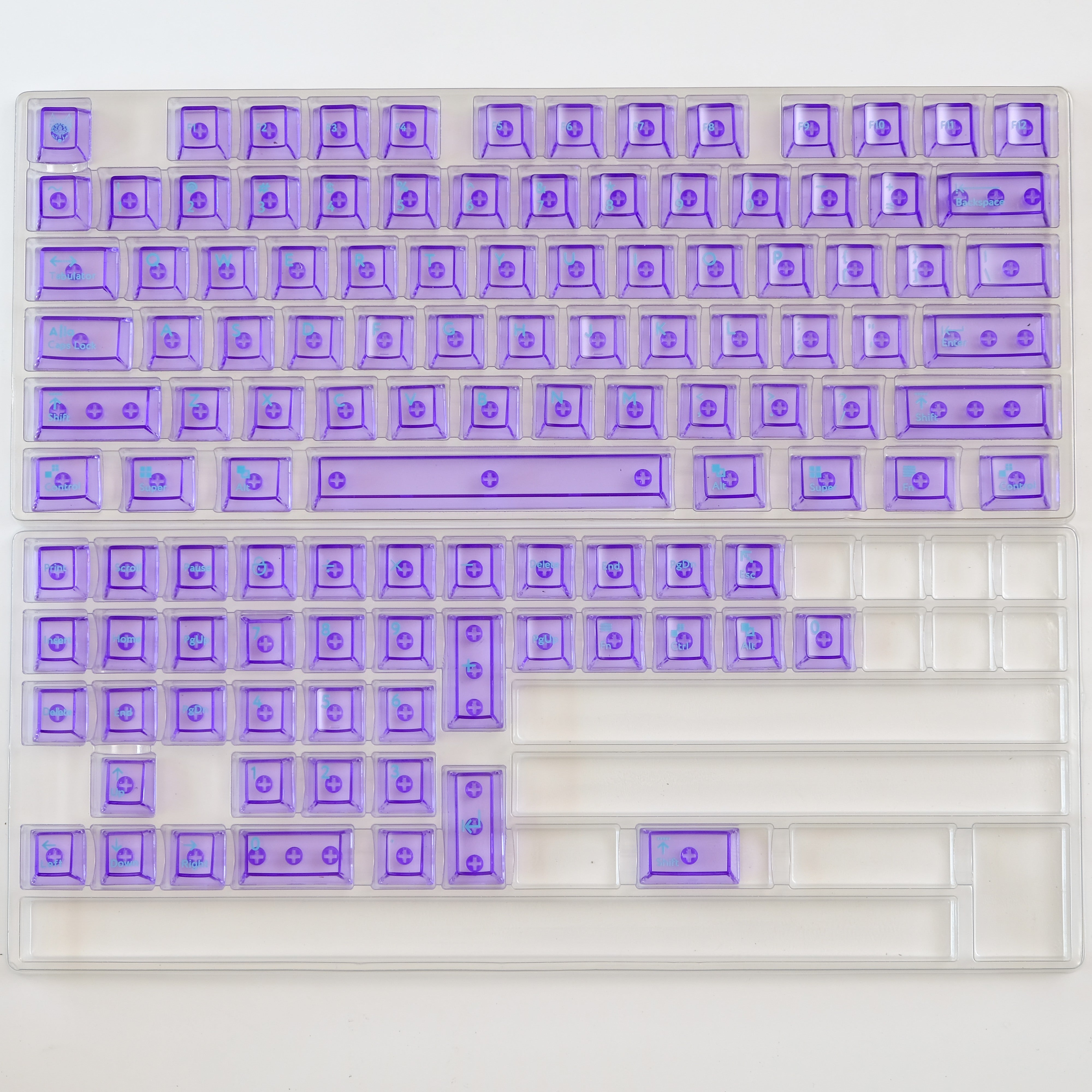 Purple Transparent Keycaps – DigAura