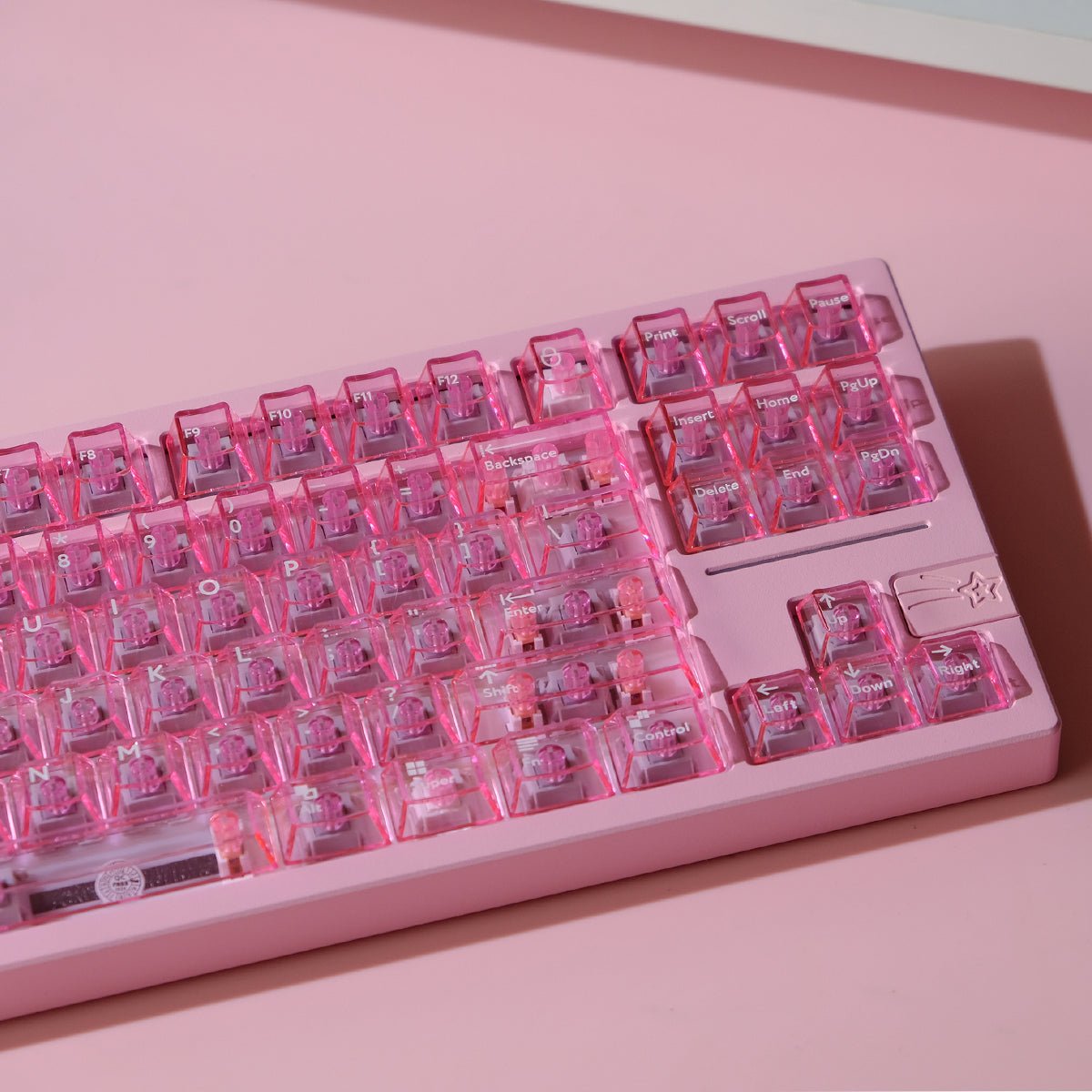 Pink Transparent Keycaps – DigAura
