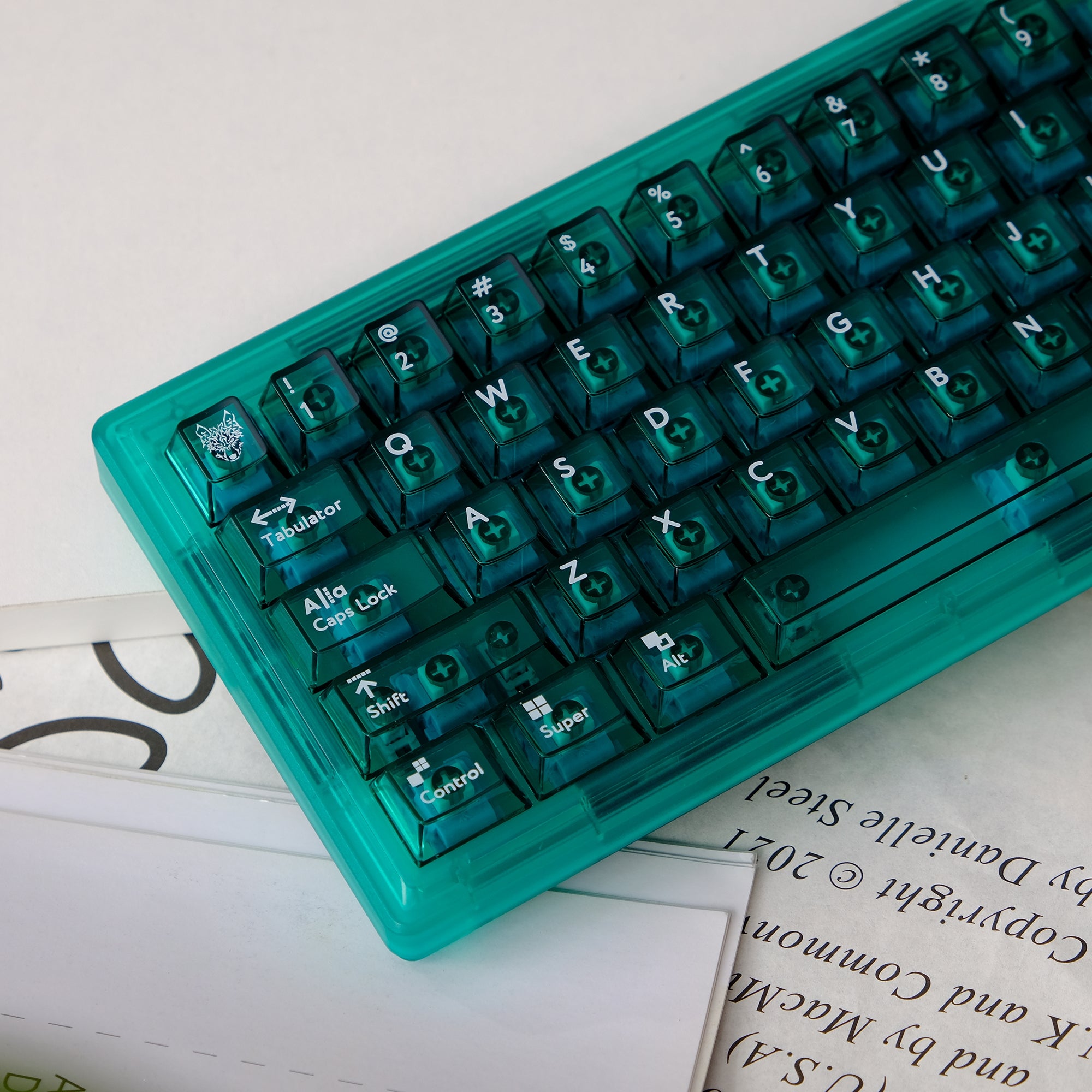 Green Transparent Keycaps – DigAura
